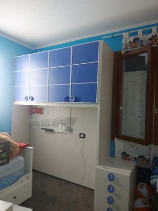 Armadio a ponte cameretta , divano letto