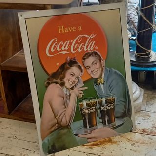 Coca-cola targa in metallo vintage