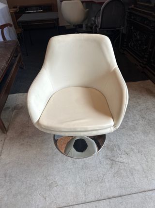 due poltroncine girevole in ecopelle