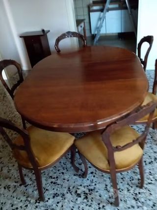 tavolo allungabile rotondo in legno