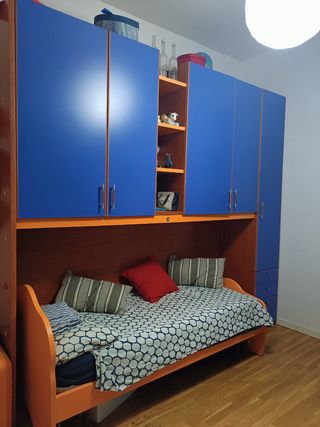 Armadio ponte con letto una piazza compr