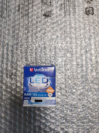 Lotto 5pz VERBATIM 52208 Led 7W G5.3 4000K