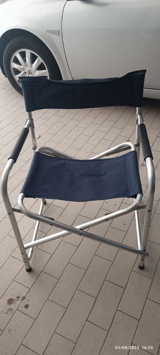 Sedie da regista in alluminio