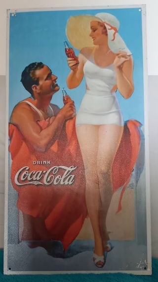 Coca-cola targa in metallo vintage