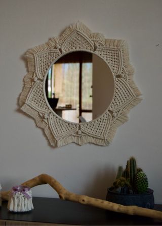 Specchio in Macramè