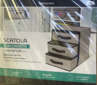 Box contenitore con cassetti