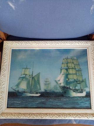 Quadro con figura tridimensionale