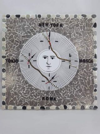 Orologio da parete in mosaico