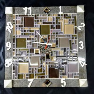 Orologio da parete in mosaico