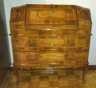 Scrittoio d'epoca intarsiato