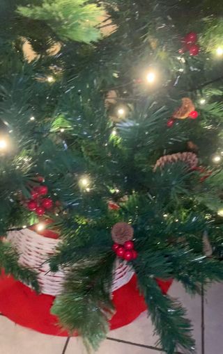 cestino per base albero di natale