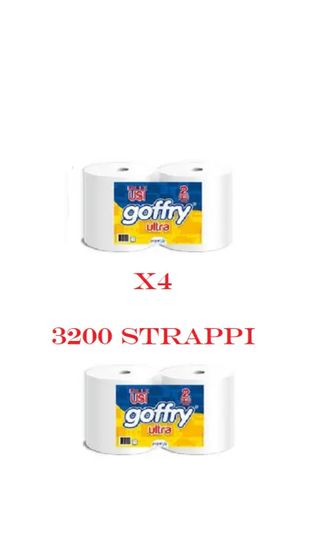 Rotoli di carta 4 rotoli 3200 strappi