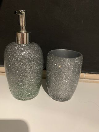 dispenser sapone + portaspazzolino