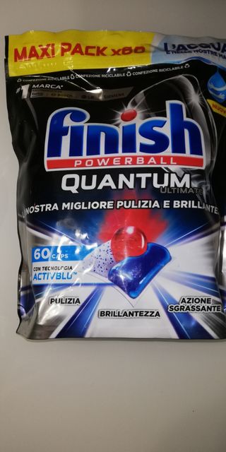 8 confezioni finish Quantum 60 pz