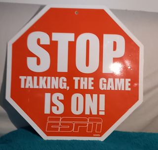 Targa in plastica retro ESPN