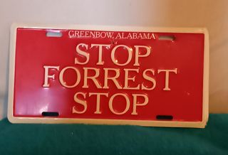 Placca in metallo Forrest Gump vintage