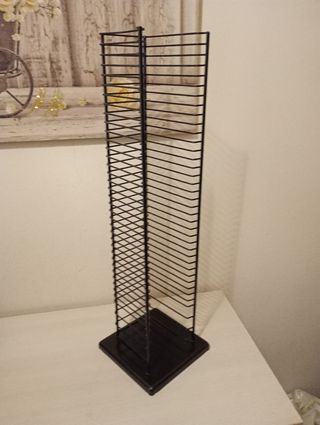 Porta CD in metallo cromato