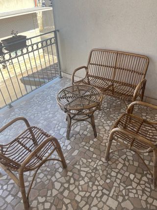 salottino in vimini