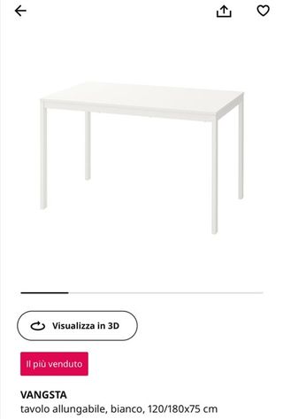 TAVOLO IKEA Allungabile 8 posti VANGSTA
