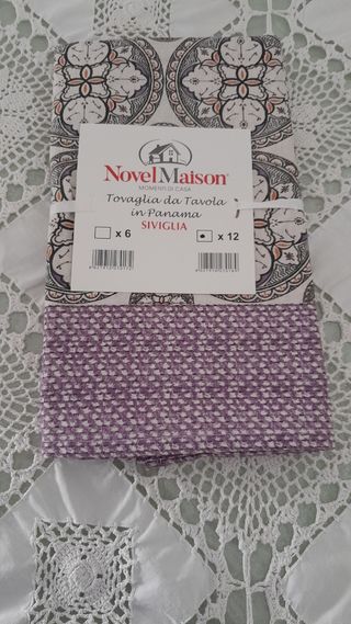 Tovaglia da tavola 12 posti nuova