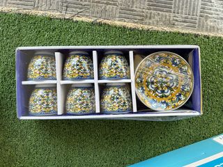 Set 6 tazzine con piattino