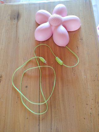 Lampada/abajour a fiore bambina