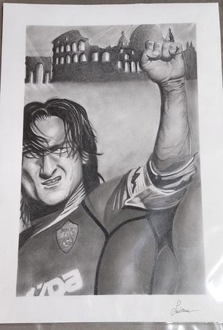 Quadro Francesco Totti 48x34