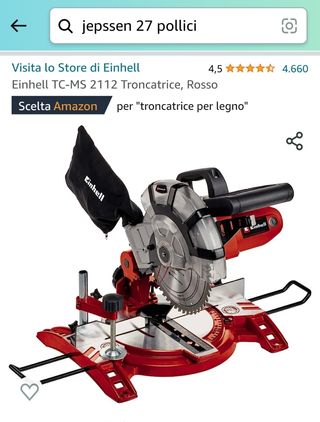 Troncatrice Einhell e tavolo da Lavoro