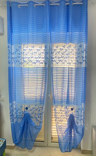 Bellissima tenda arredo blu- 2 pannelli!