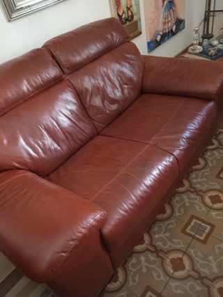 Divano in vera pelle