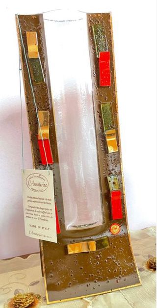 vaso in vetro di Venezia vintage