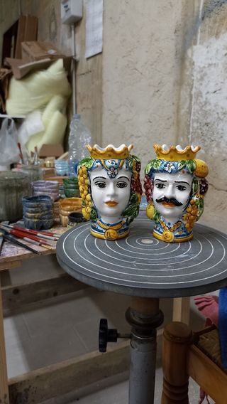 Teste di moro in ceramica