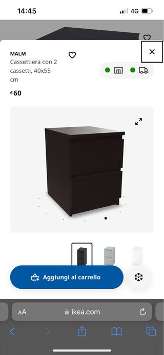 comodini/cassetti IKEA