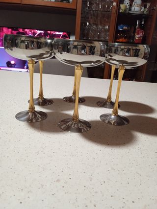 Set di 6 Calici champagne gelato vintage