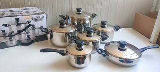 Batteria pentole Bavaria 12 pezzi in acciaio inox