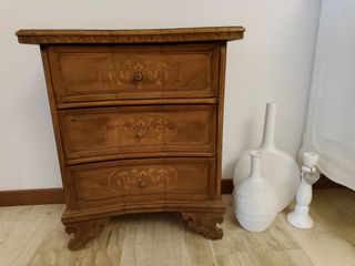 Cassettiera comodino epoca vintage legno