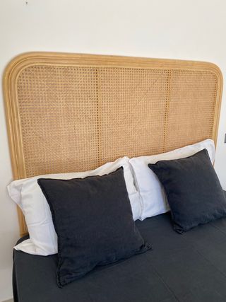 testata letto di rattan