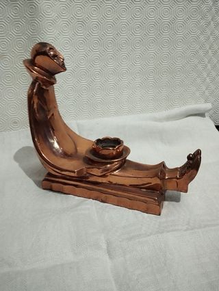 Porta candela raffigurante un Pierrot