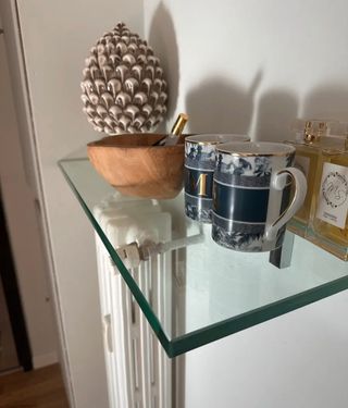 Mensole in vetro con supporti