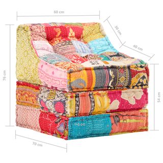 Pouf modulare patchwork
