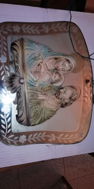 Sacra famiglia in gesso