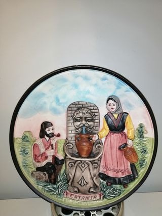 Piatto ceramica decorativo