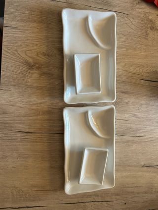 due vassoi + ciottoline