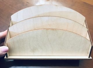 Portacarte da tavolo in MDF