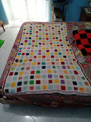 Coperta in lana... uncinetto...