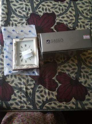 Orologio cornice argento nuovo