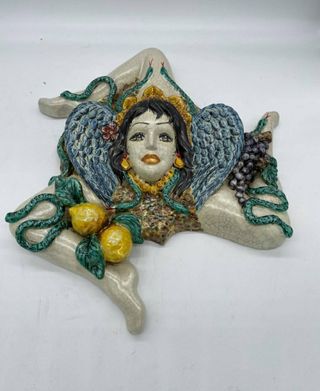 Ceramica trinacria diametro 40cm pezzo unico