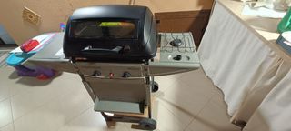 Barbecue a gas e pietra lavica