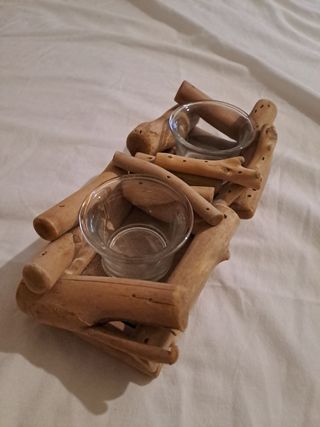 Poeta candele in legno