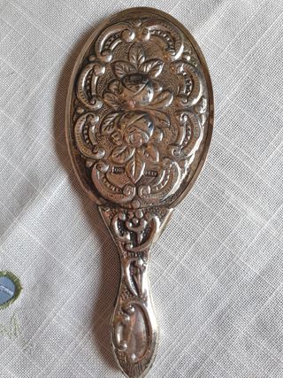 Specchio toeletta argento vintage